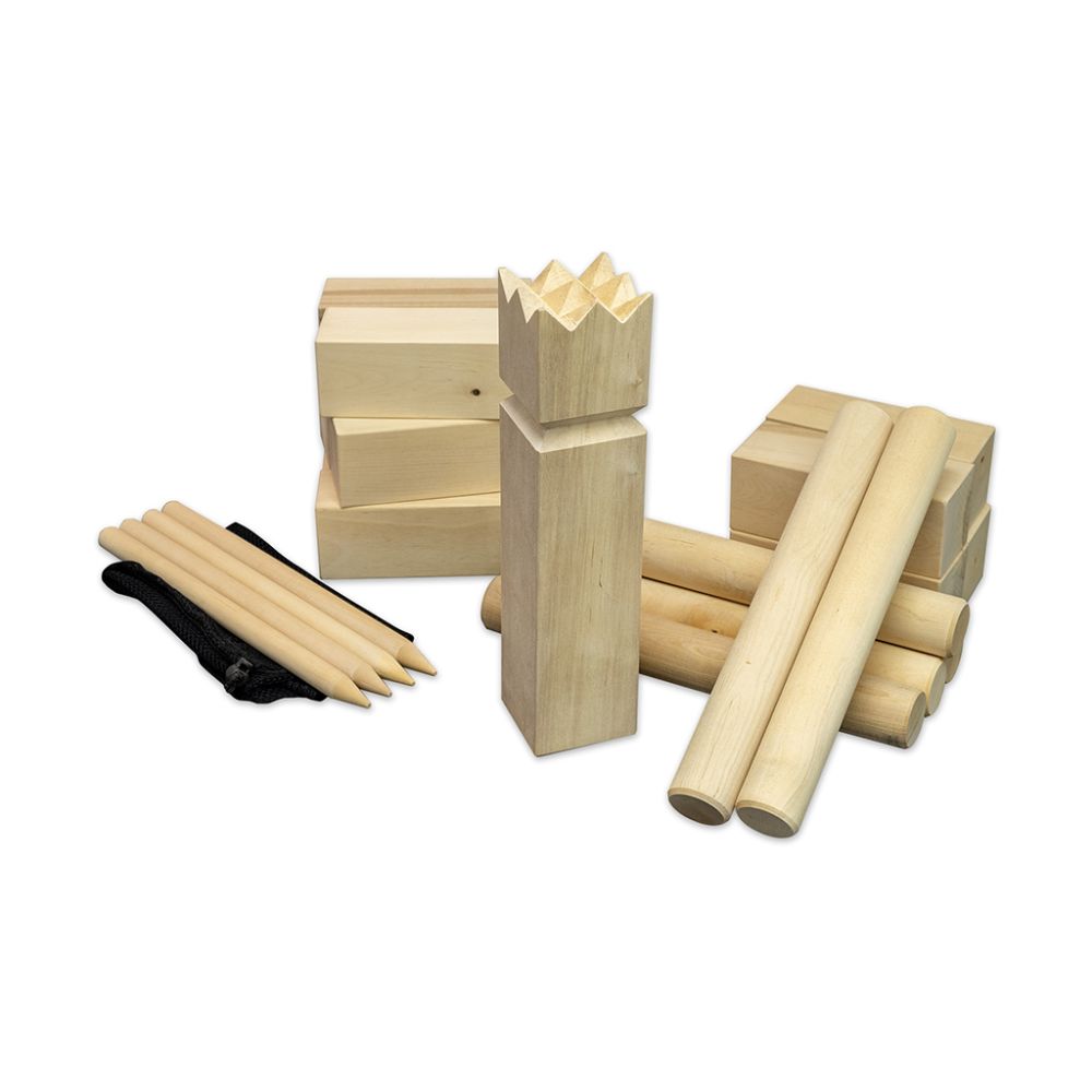 Wikinger Schach® Natur, Wikingerspiel KUBB, Birkenholz | Carromco ...